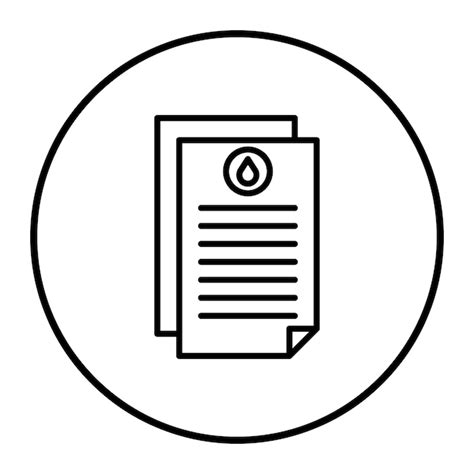 Premium Vector Oil Document Vector Illustration