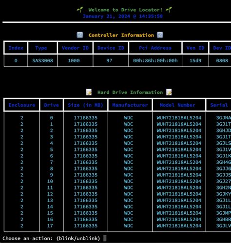 little python script to locate hard drives under scale r truenas