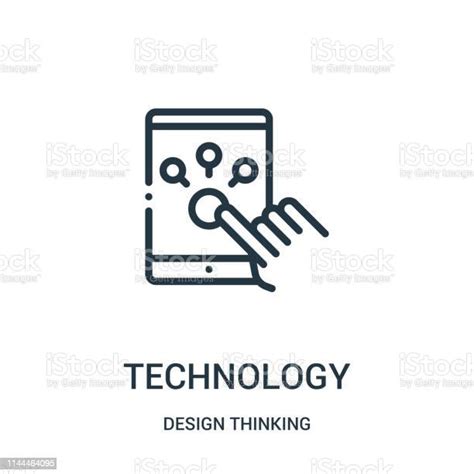 디자인 사고 컬렉션에서 기술 아이콘 벡터입니다 얇은 라인 기술 개요 아이콘 벡터 일러스트 레이 션 0명에 대한 스톡 벡터 아트 및 기타 이미지 Istock