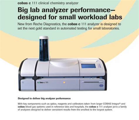 Fully Automatic 250 V Roche Cobas C111 Chemistry Analyzer At ₹ 1060000