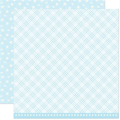 Lawn Fawn Bitsy Blooms Forget Me Not Double Sided Patterned Paper