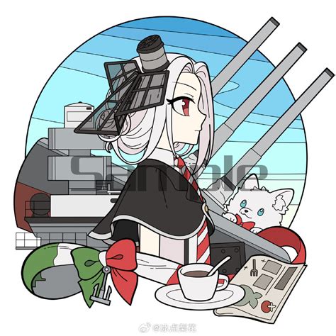 Bingdian Lihua Vittorio Veneto Warship Girls R Warship Girls R 1girl Alternate Hairstyle