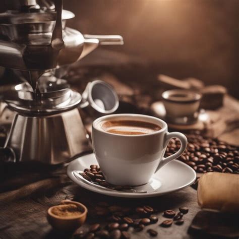 Premium Ai Image Photo Aromatic Coffee Morning View Ai Generated