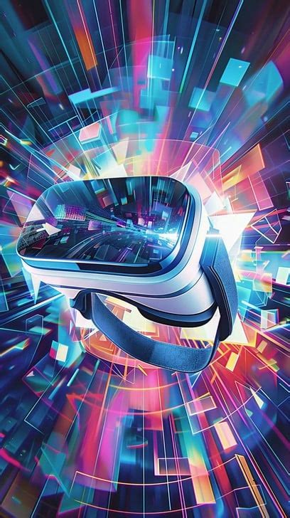 Free Vibrant Vr Explosion Image Virtual Reality Colorful Download At Stockcake