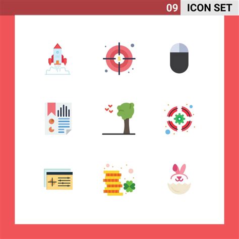 9 Creative Icons Modern Signs And Symbols Of Nature Arbor Hardware Report Document Editable