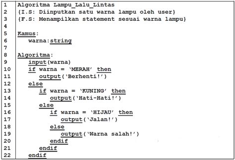 Contoh Algoritma Pseudocode Koleksi Gambar
