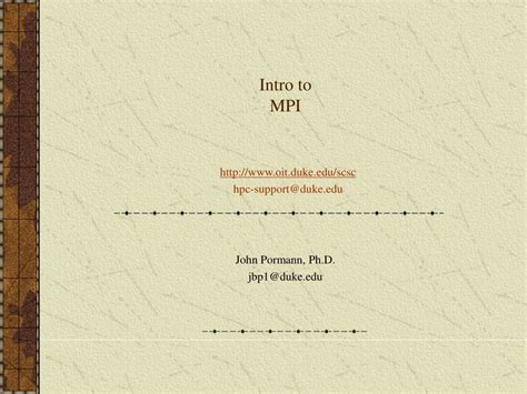 PPT Introduction To MPI Better Performance With Message Passing Interface PowerPoint