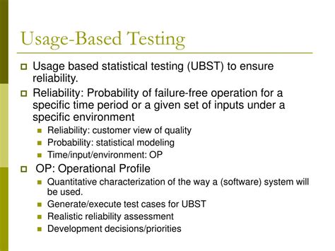 ppt chapter 8 coverage and usage testing based on checklists and