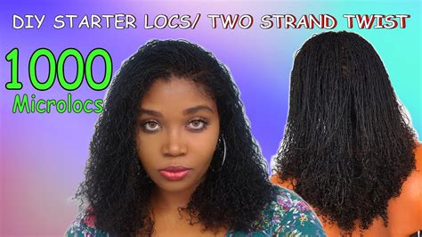 Diy Microlocstwo Strand Twist 1000 Locs Youtube