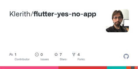 github klerith flutter yes no app