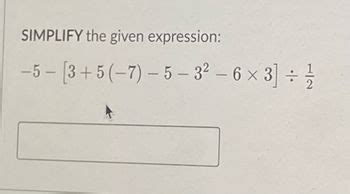 Answered SIMPLIFY The Given Expression 5 3 5 Bartleby