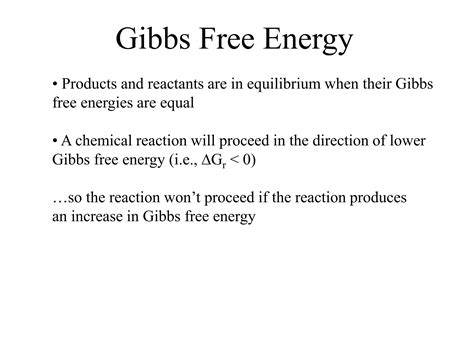 Gibbs Free Energyppt