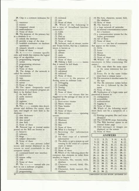 Computer Sample Question Paper For IBPS PO Exam 2011 IBPS Recruitment 2017 Notification