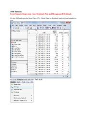 A JMP Residual Output Procedures JMP Tutorial Least Squares Regression Line Residuals