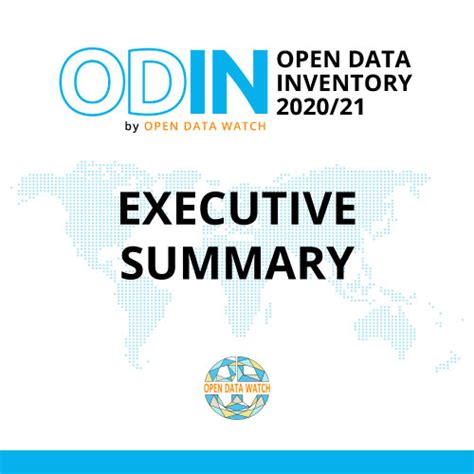 Odin Open Data Inventory 202021 Executive Summary Open Data Watch