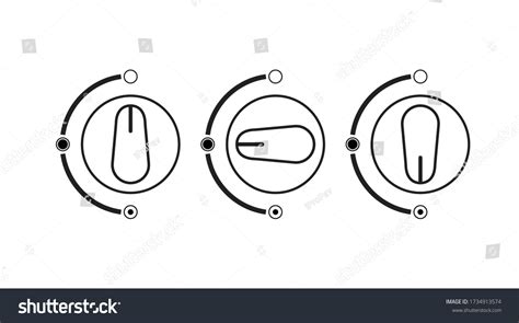 Switch Button Control Simple Isolated Vector Stock Vector Royalty Free 1734913574 Shutterstock