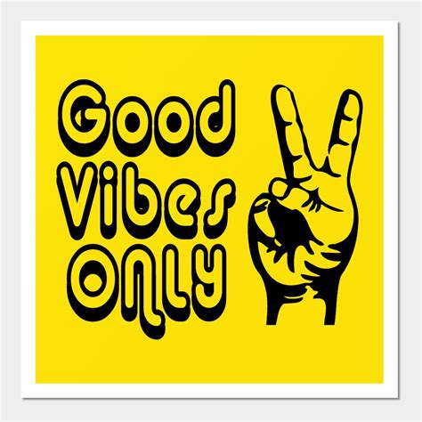 Good Vibes Only Wall And Art Print Positivity