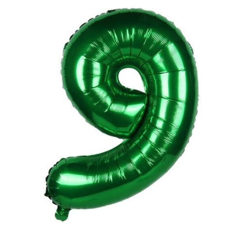 Balon Foliowy Cyfra 9 Zielona Minecraft Na Urodziny 86 Cm Hel