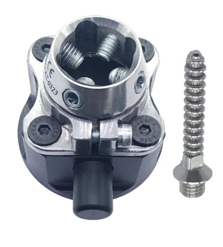 Tiger Shuttle Lock With Flat Plate Type Threaded Socket Adapter With Pyramidal Receiver