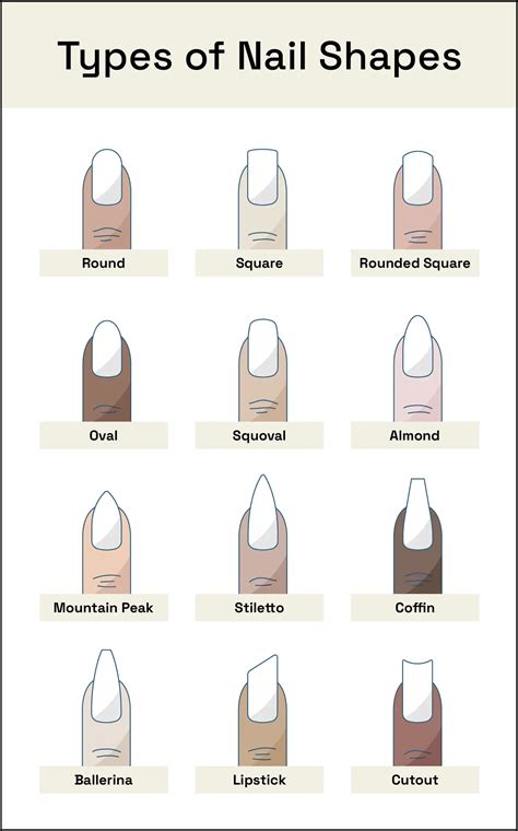 Nail Shape Chart Explained In Detail
