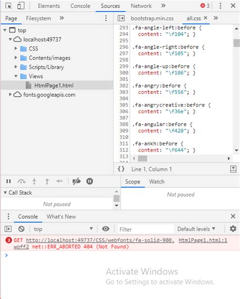 Html Sometimes Font Awesome Only Shows Rectangle And Numbers Stack