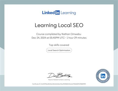 Nathan Omwebu On Linkedin Certificate Of Completion