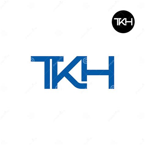 Tkh Logo Letter Monogram Design Stock Vector Illustration Of