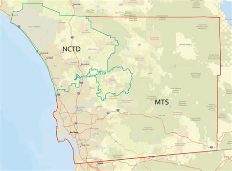 Map Of San Diego County