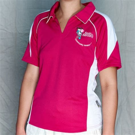 Ladies Polo Shirt Sock It To Sarcoma