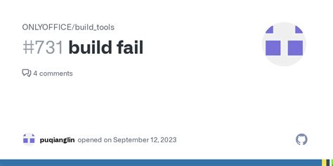 Build Fail · Issue 731 · Onlyofficebuildtools · Github