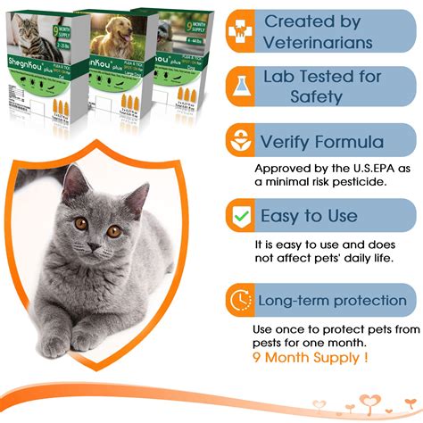 Cat Flea And Tick Treatment And Prevention Effective Spot On Made With