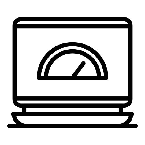 Test Speed Laptop Icon Outline Style 15604640 Vector Art At Vecteezy