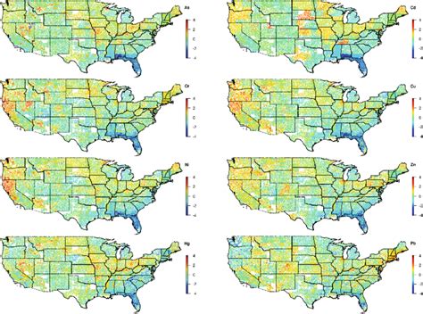 spatial plots of transformed variables normal scores for clustering
