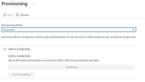 azure ad enterprise application provisioning doesn t show authorize