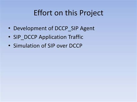 Dccp Evaluation For Sip Signaling Ict4 M Pptx Computer Networking Computing