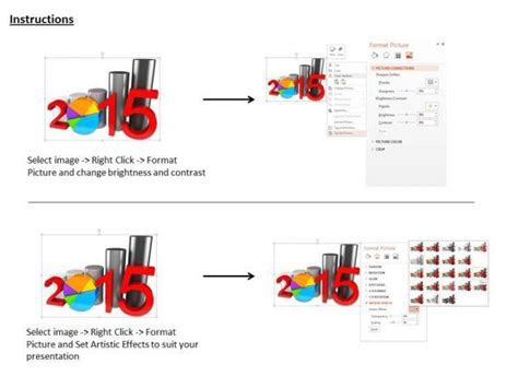 Stock Photo Pie And Bar Graph With PowerPoint Slide