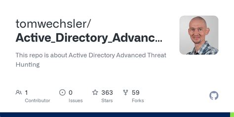 Github Tomwechsler Active Directory Advanced Threat Hunting This