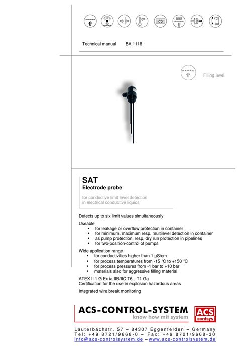 ACS CONTSYS SAT TECHNICAL MANUAL Pdf Download ManualsLib