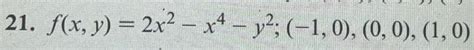 Solved In Exercises 19−24 Both First Partial Derivatives Of