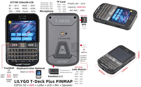 Lilygo T Deck Plus Esp32 S3 Lora 89 868mhz Sx1262 Ulbox Gps Tastatur 2