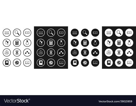 Set Equation Solution Calculator Test Tube Vector Image