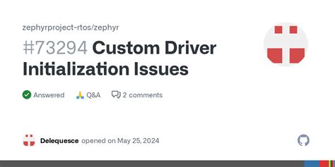 Custom Driver Initialization Issues · Zephyrproject Rtos Zephyr
