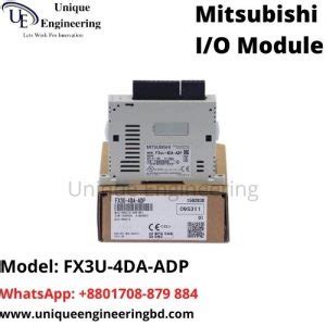 Mitsubishi Analog Output Adapter FX U DA ADP Unique Engineering