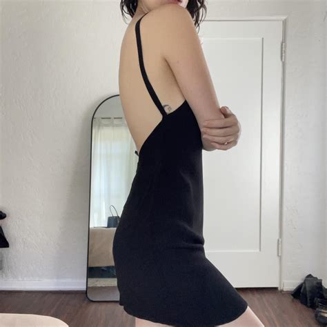 Little Black Dress With Low Cut Back Depop