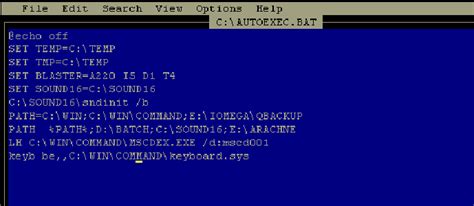 Memfungsikan File Autoexecbat