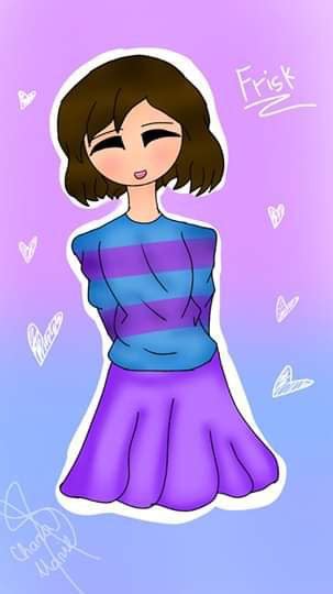 Frisk Wearing A Skirt Undertale Aus Amino