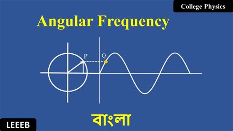 Angular Frequency কৌণিক কম্পাঙ্ক College Physics Bangla Tutorial