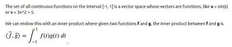 Solved The Set Of All Continuous Functions On The Interval