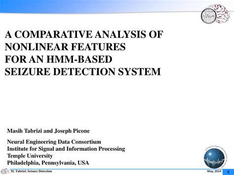 Ppt A Comparative Analysis Of Nonlinear Features For An Hmm Based Seizure Detection System
