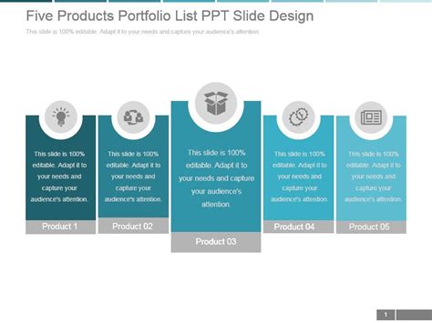 Product Portfolio Template Ppt